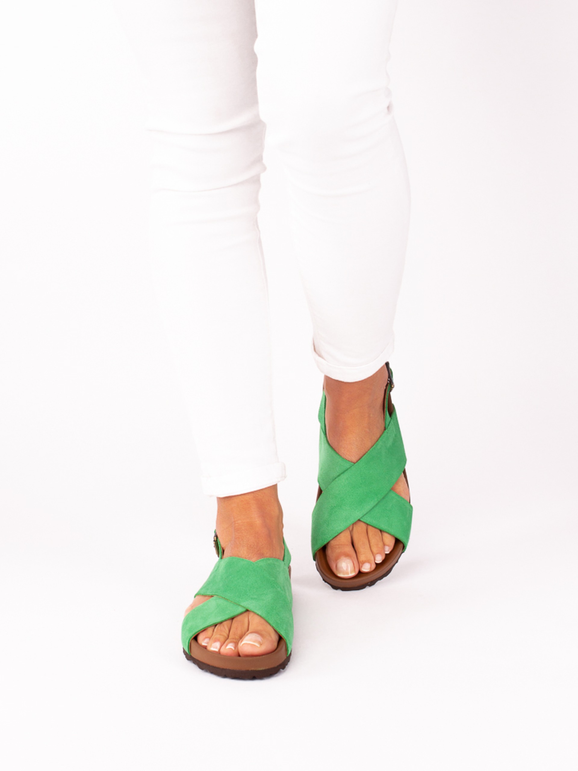 Suede Bio Sandals - V22SS080-T4900-CVD | Tapadas